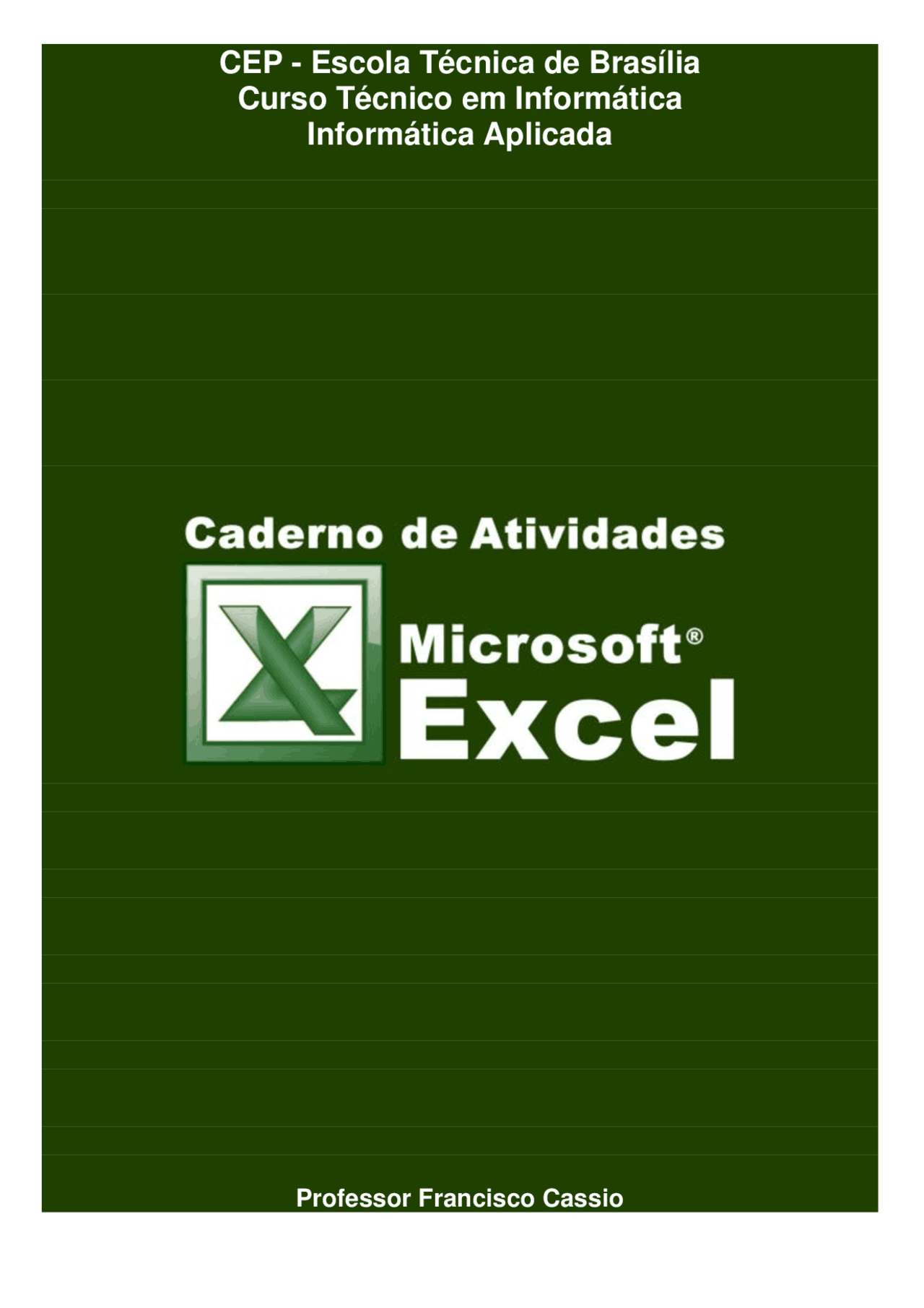Caderno De Atividades Microsoft Excel Docsity