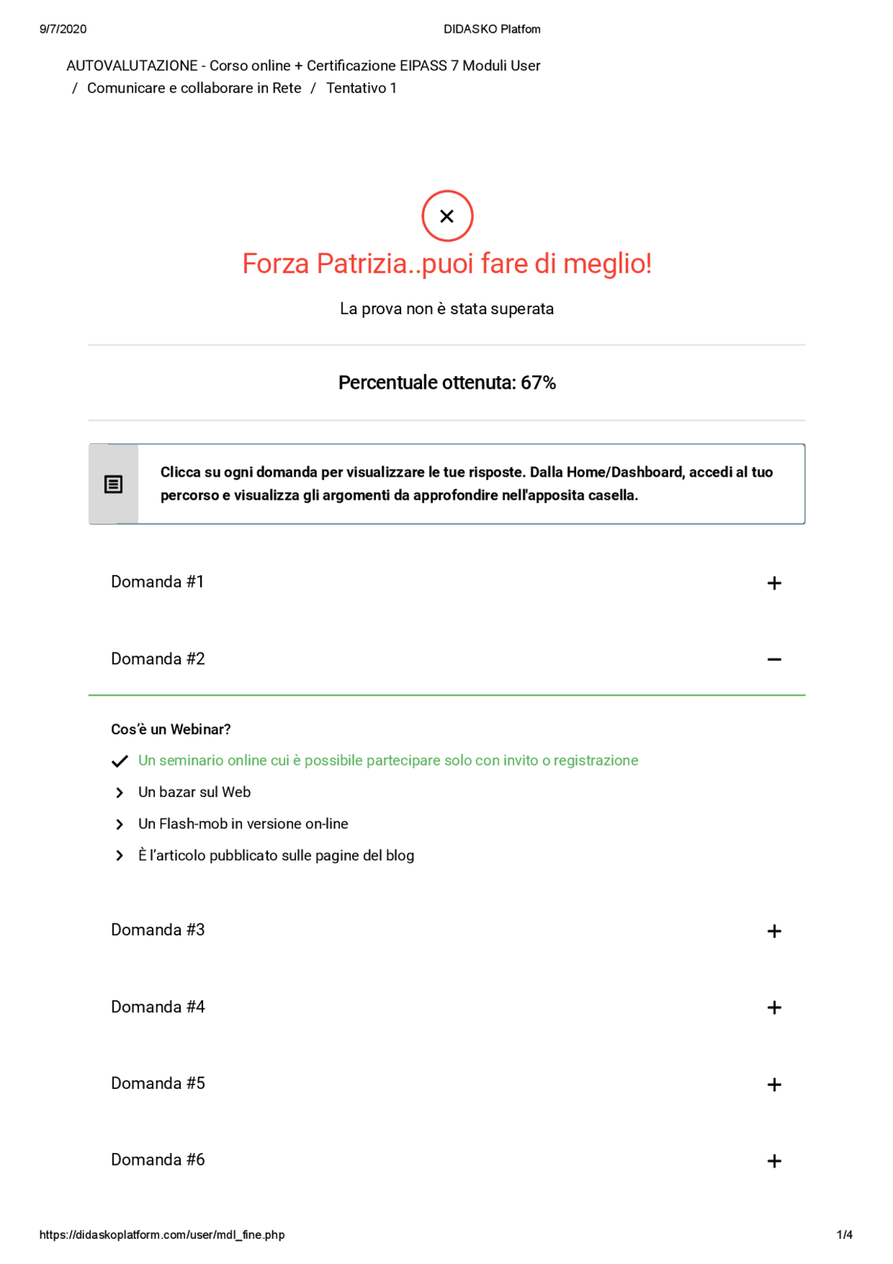 Esercitazioni Eipass 7 Moduli Modulo 3 Docsity
