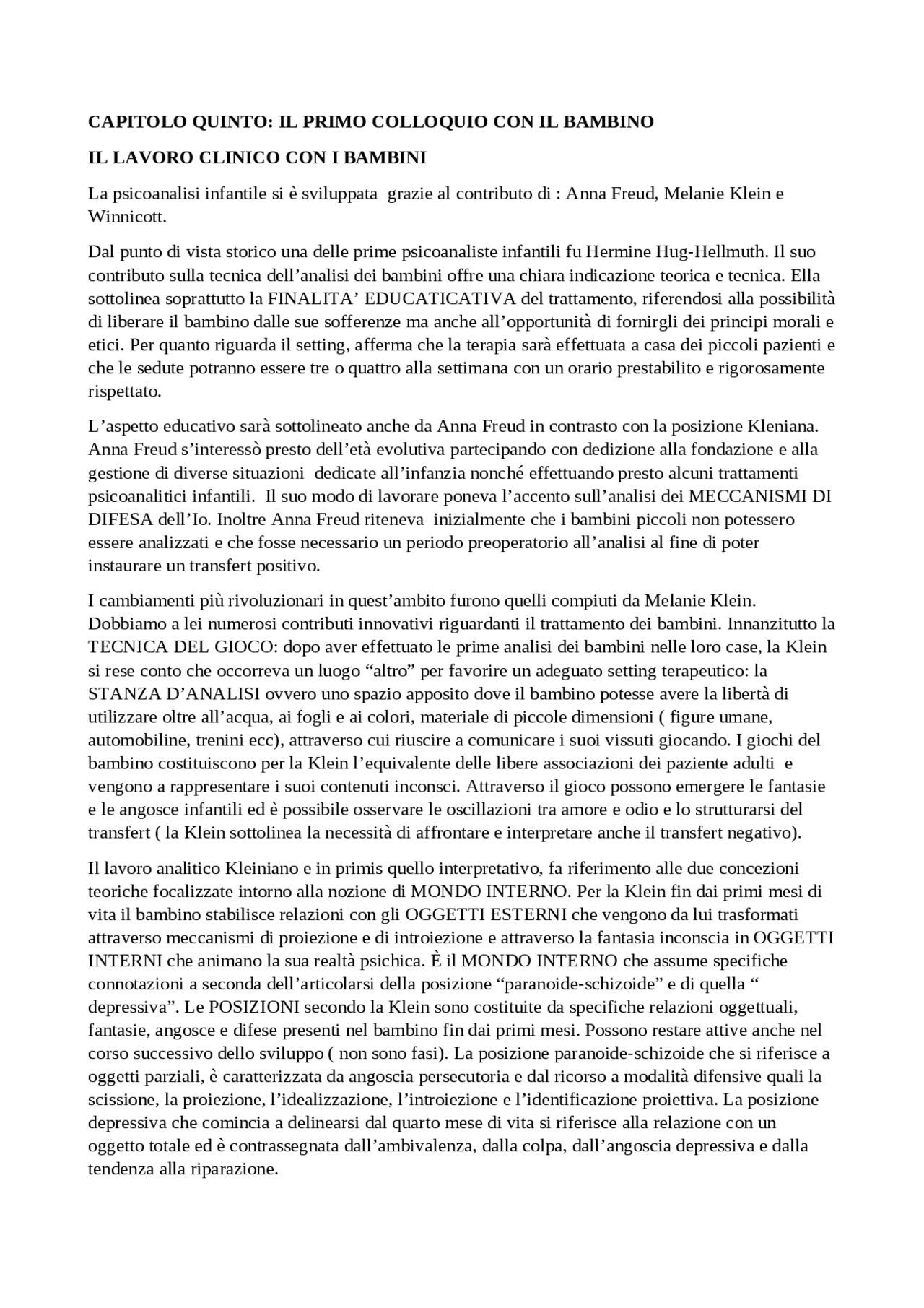 Modelli E Tecniche Del Colloquio Docsity