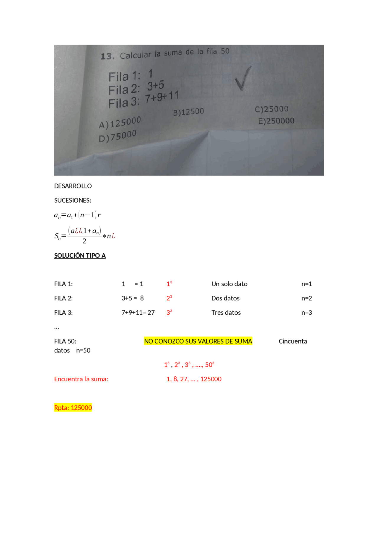 Ejercicios De Razonamiento Matemático Exercícios De Matemática Docsity