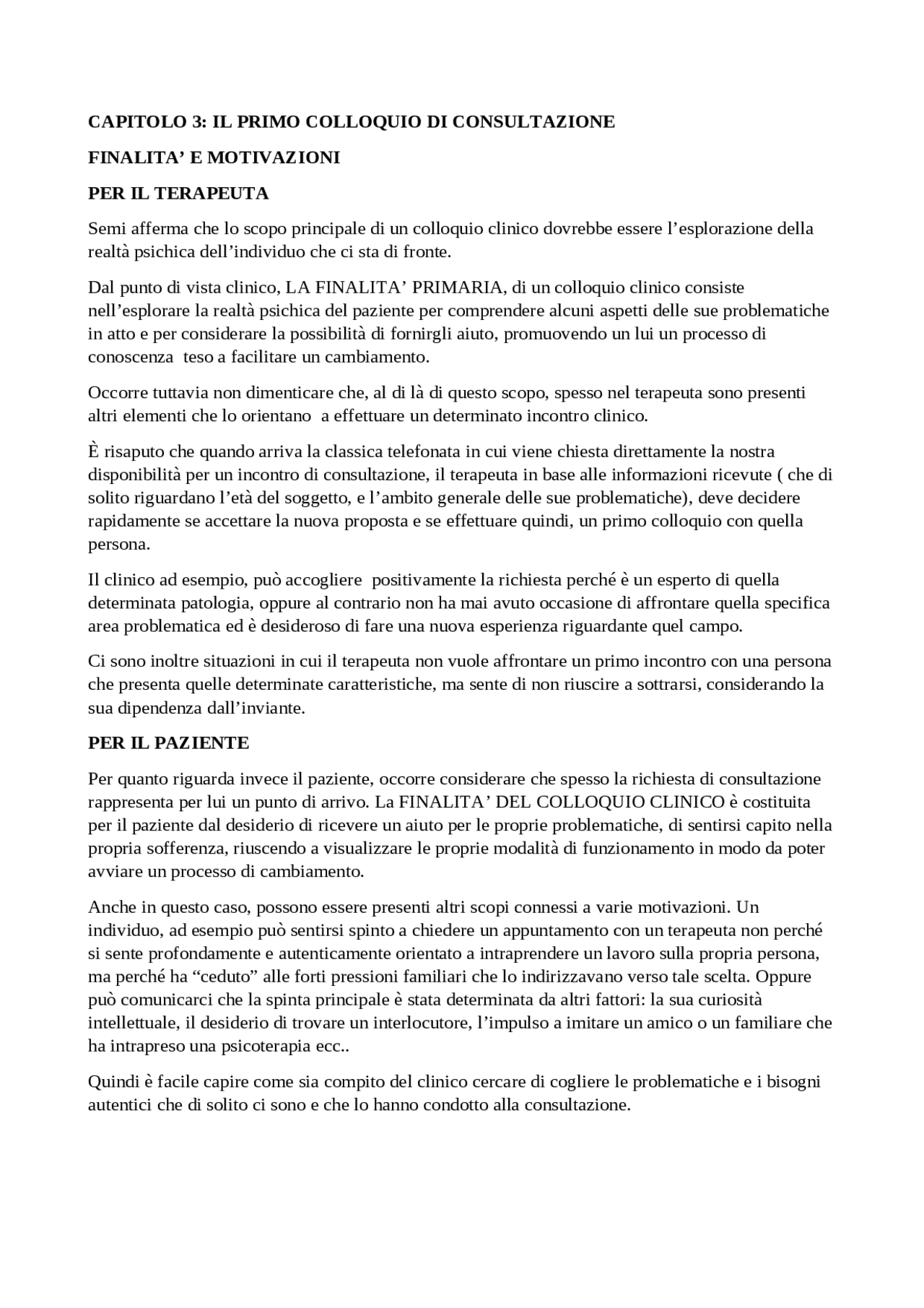 Modelli E Tecniche Del Colloquio Docsity