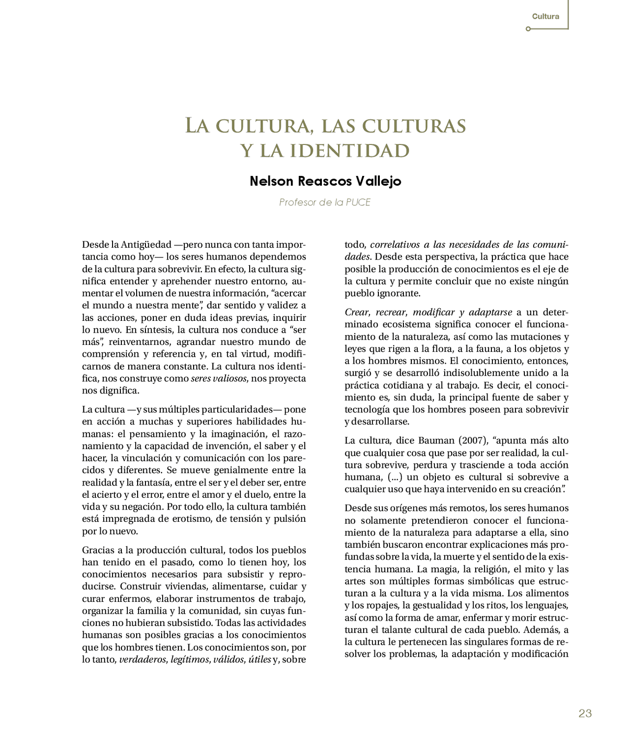 Cultura Docsity
