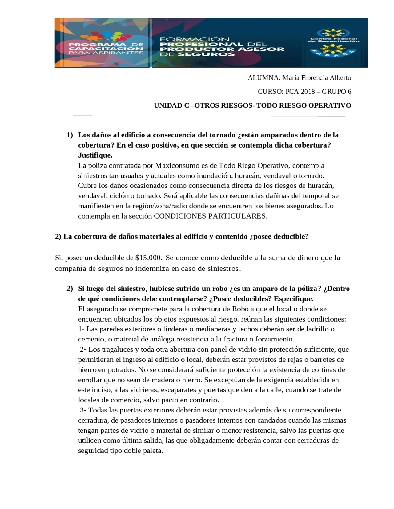 Otros riesgos operativo - Docsity