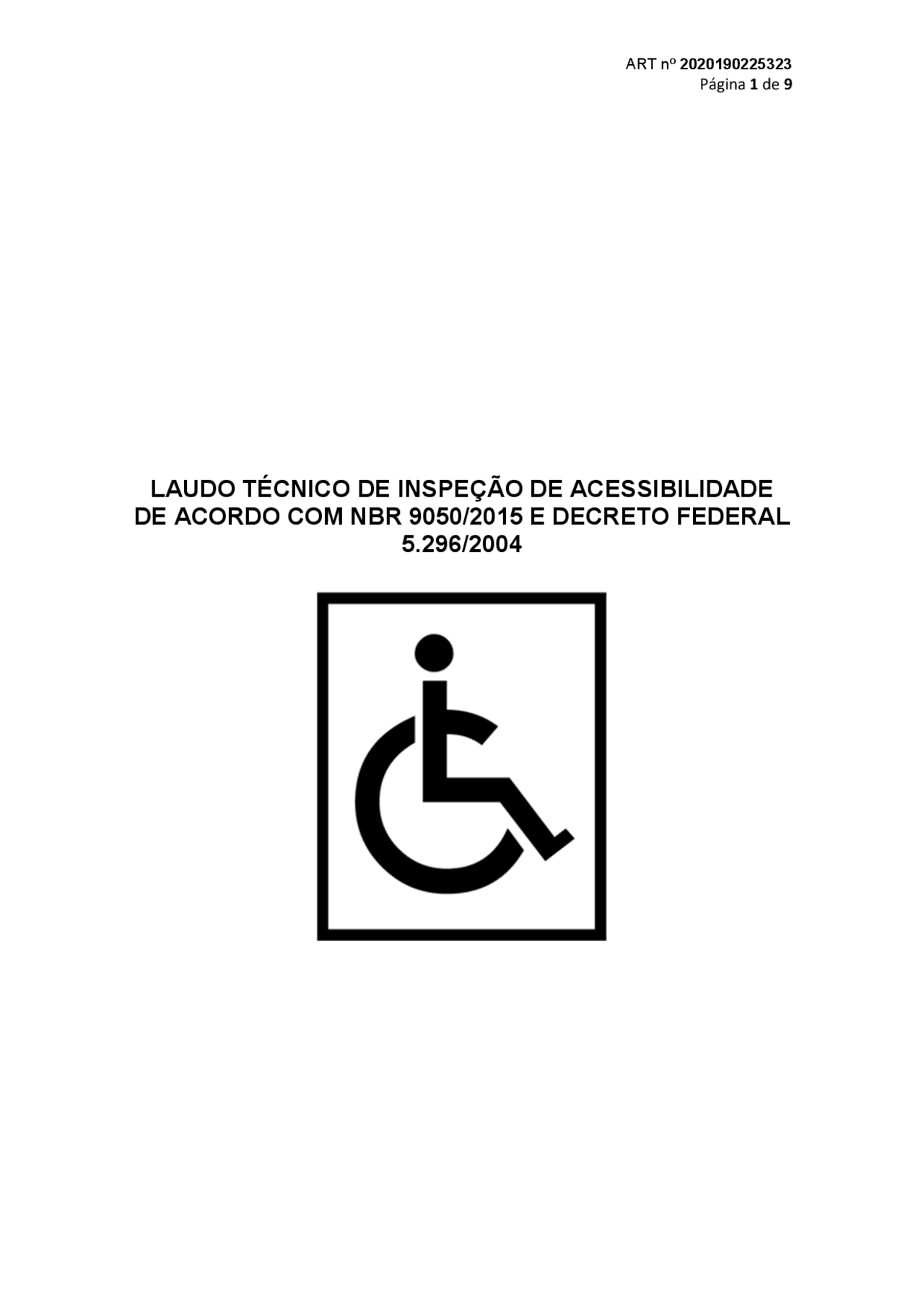 Laudo de Acessibilidade | Essays (university) Civil Engineering | Docsity Laudo de Acessibilidade | Essays (university) Civil Engineering | Docsity