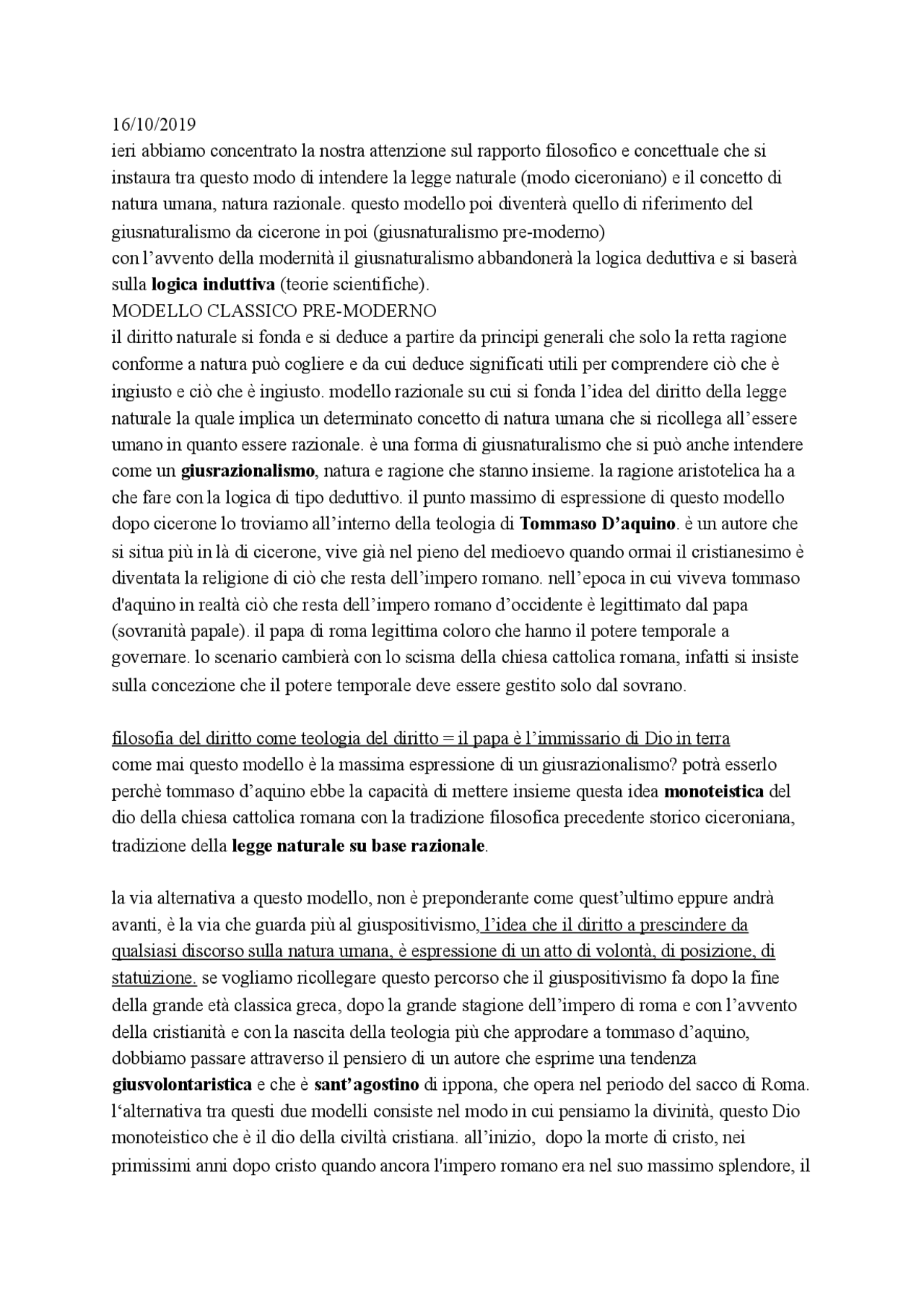 Appunti Lezione Filosofia Diritto Docsity
