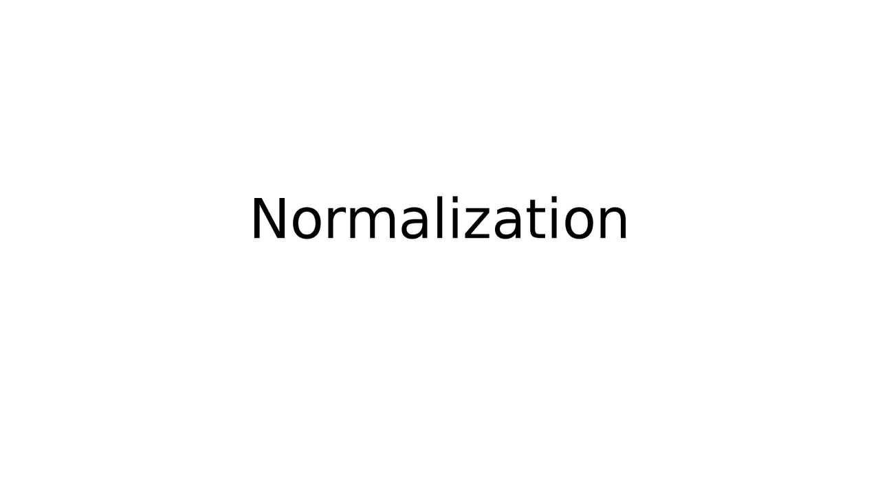 Normalization Data Ware House Docsity
