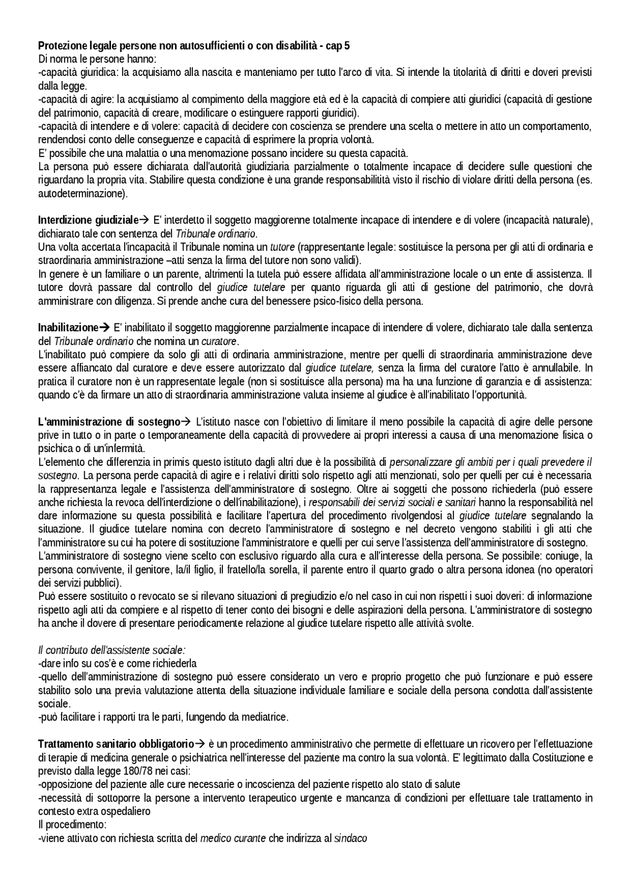 Capitoli Del Libro Linee Guida E Procedure Del Servizio Sociale Docsity