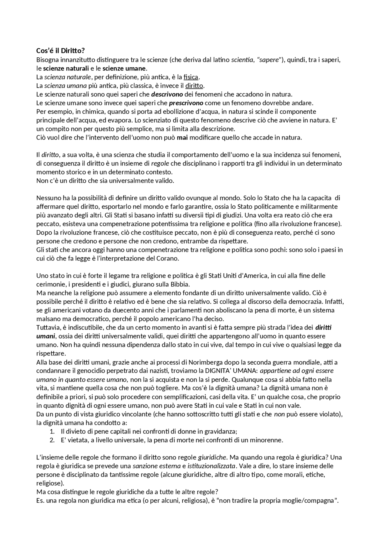 Prima Parte Diritto Pubblico Docsity