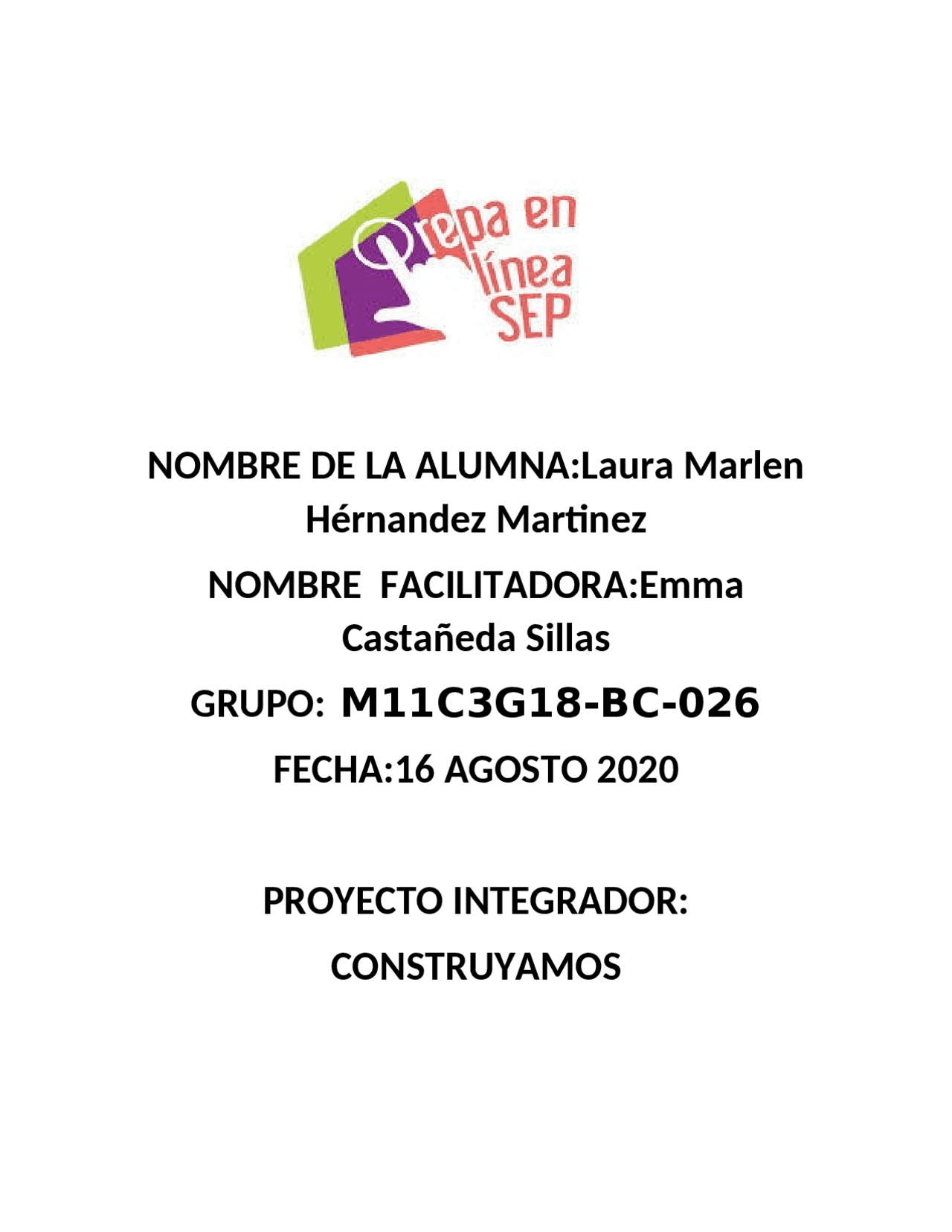 Proyecto Integrador Construyamos Docsity