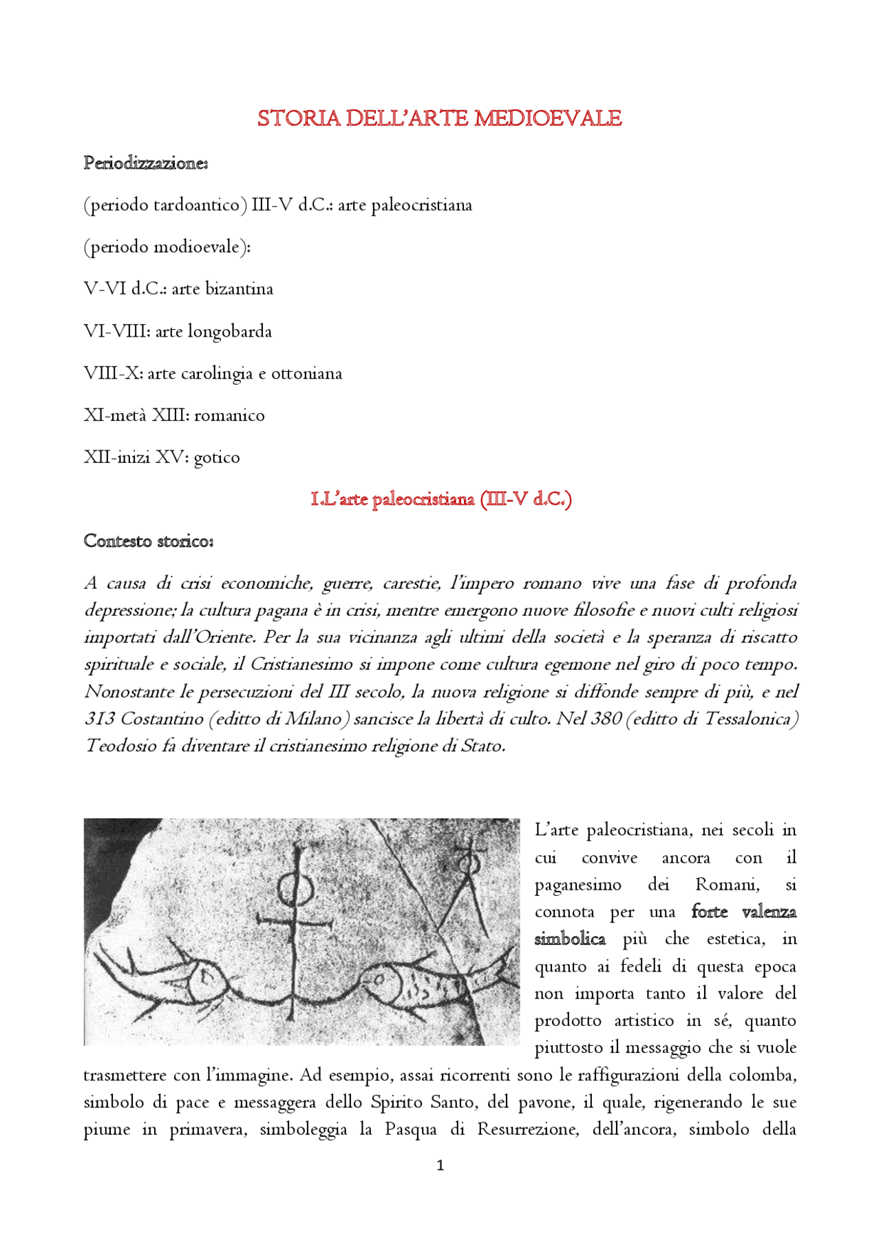 Sintesi Cricco Di Teodoro Arte Medioevale Docsity