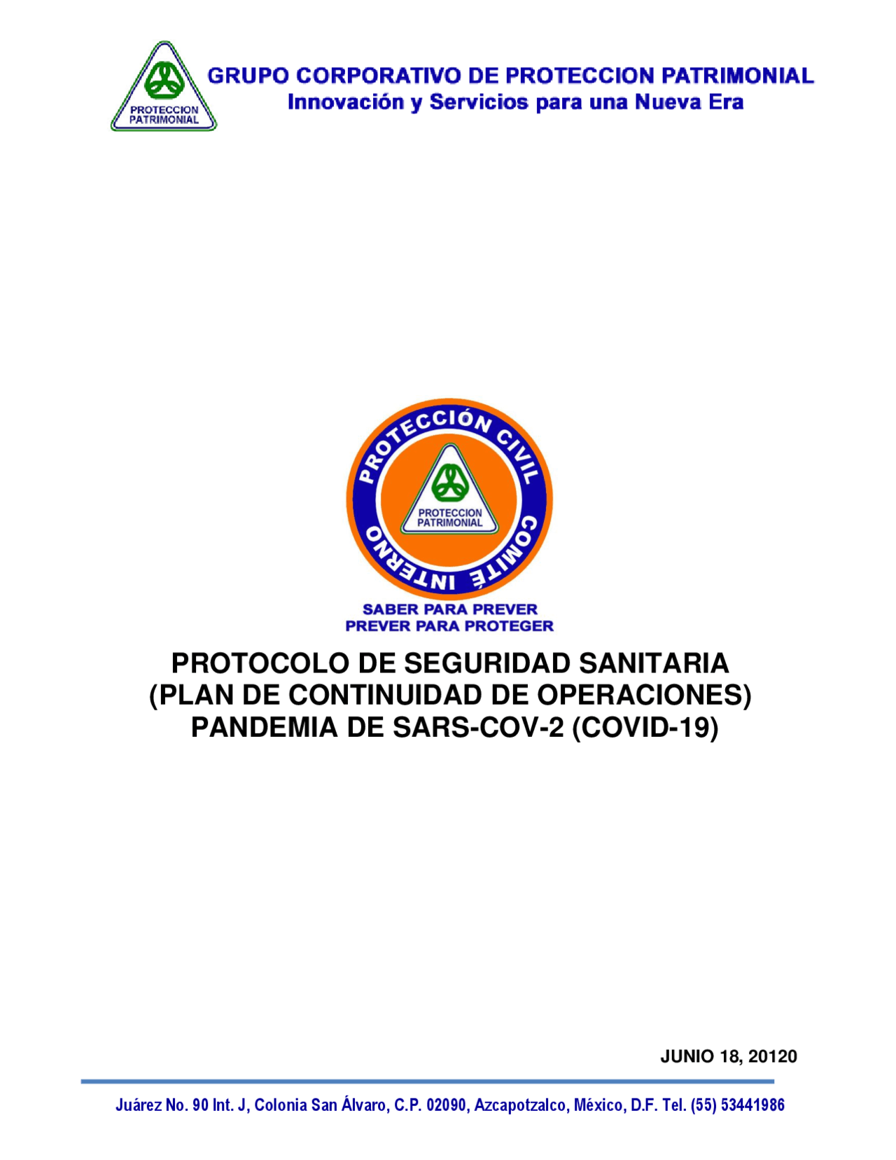 PROTOCOLO DE SEGURIDAD SANITARIA - Docsity