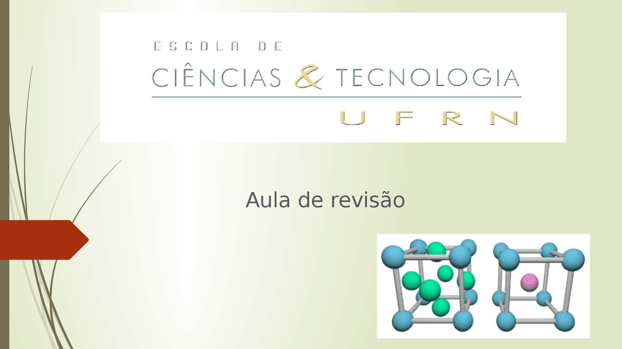 Aula De Revisão Sobre Ciência E Tecnologia Dos Materiais Exercícios