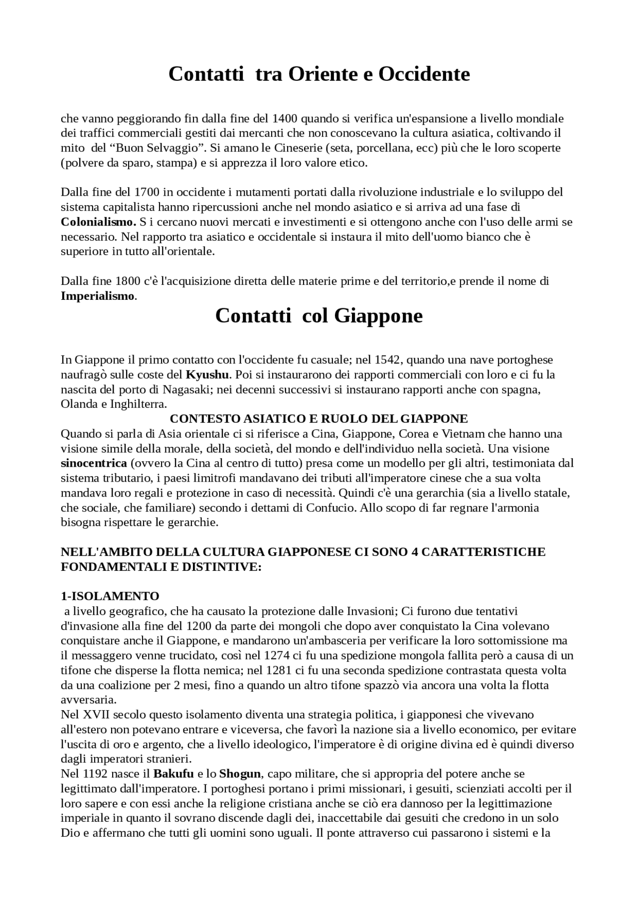 Appunti Storia Del Giappone Docsity