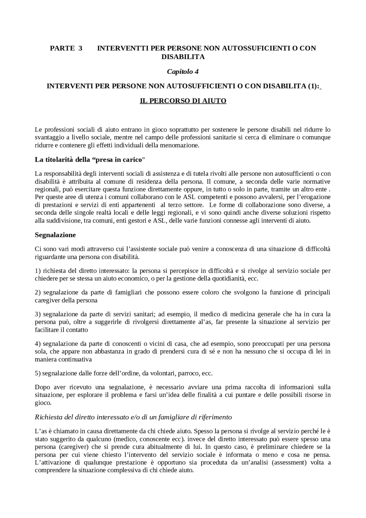 Linee Guida E Procedure Di Servizio Sociale Docsity