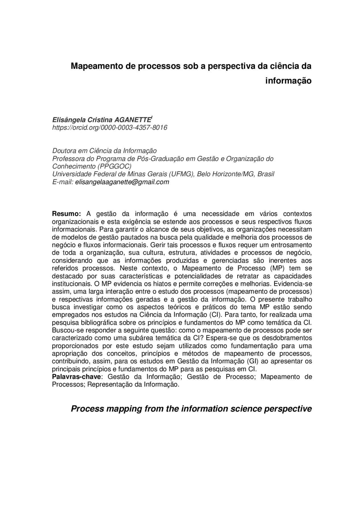 Mapeamento de processos - Docsity