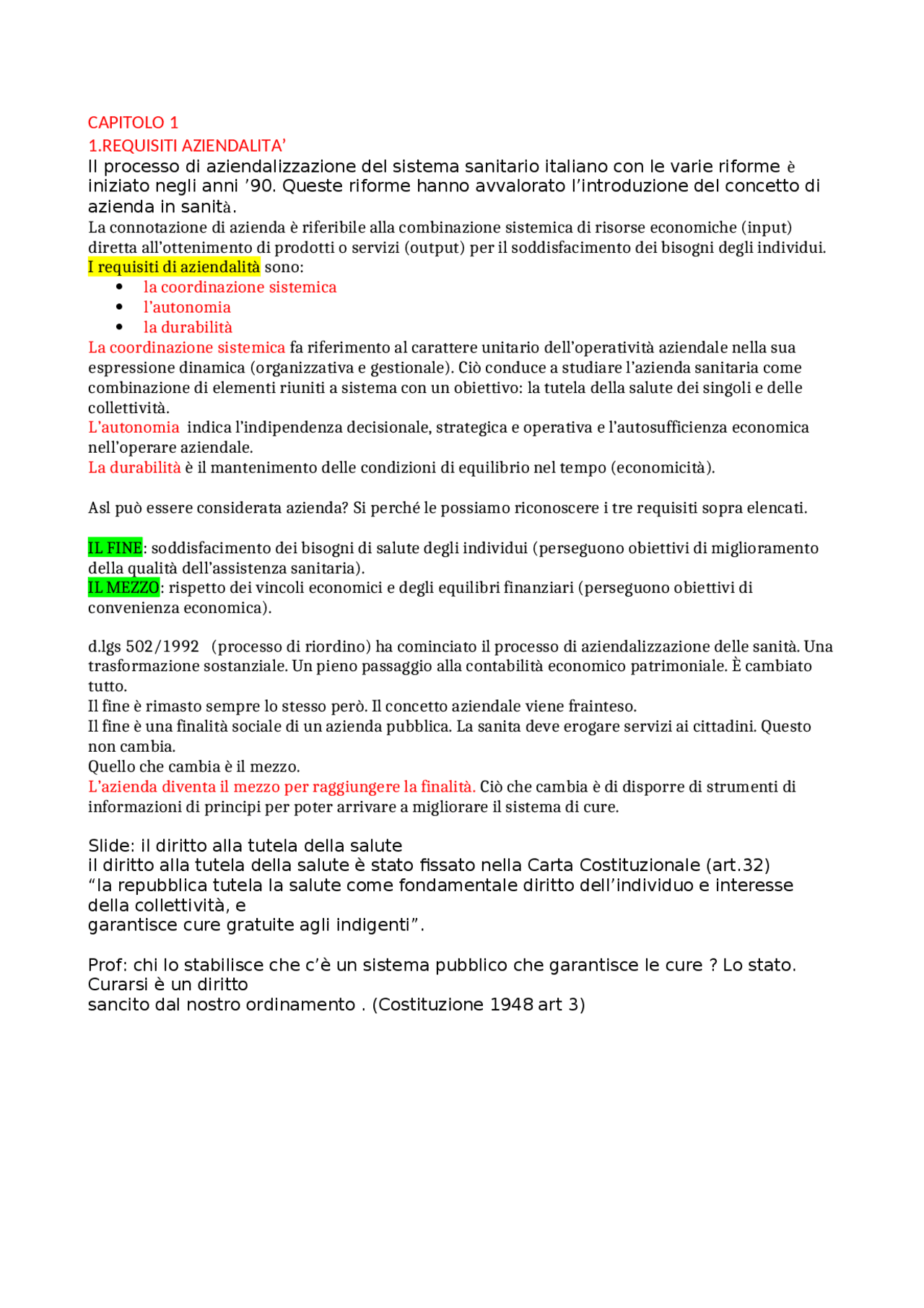 I Requisiti Aziendali Docsity