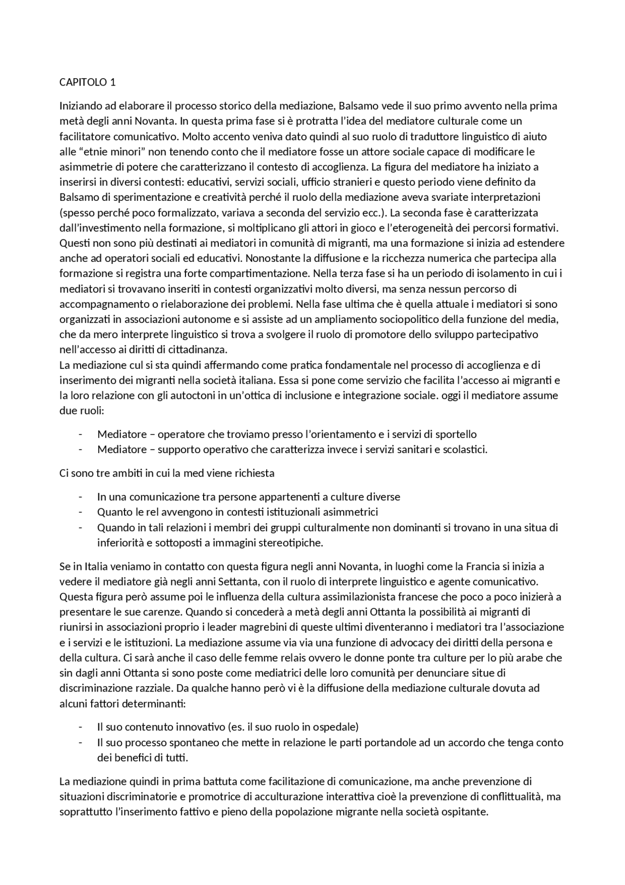 Riassunto Culture E Mediazione Docsity