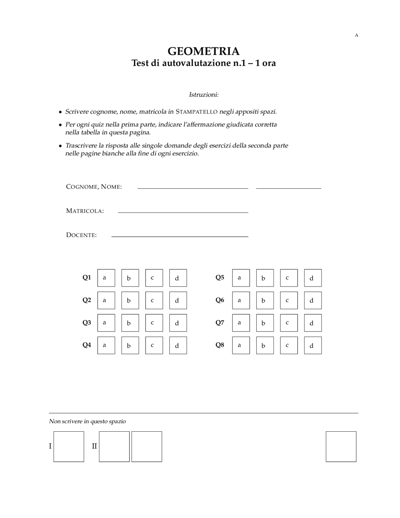 Prove Esame Algebra Polito Docsity