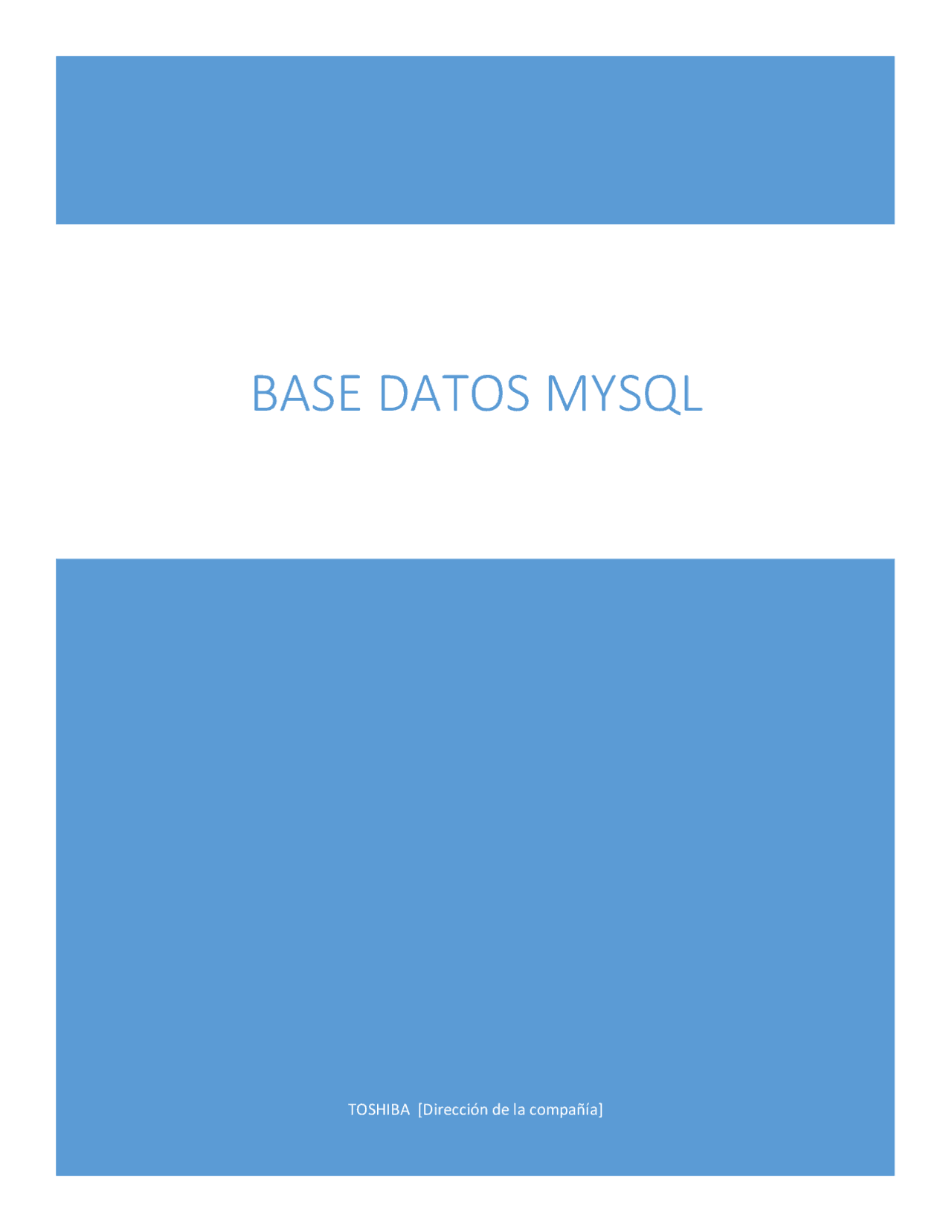 Manual de Mysql 2020 - Docsity