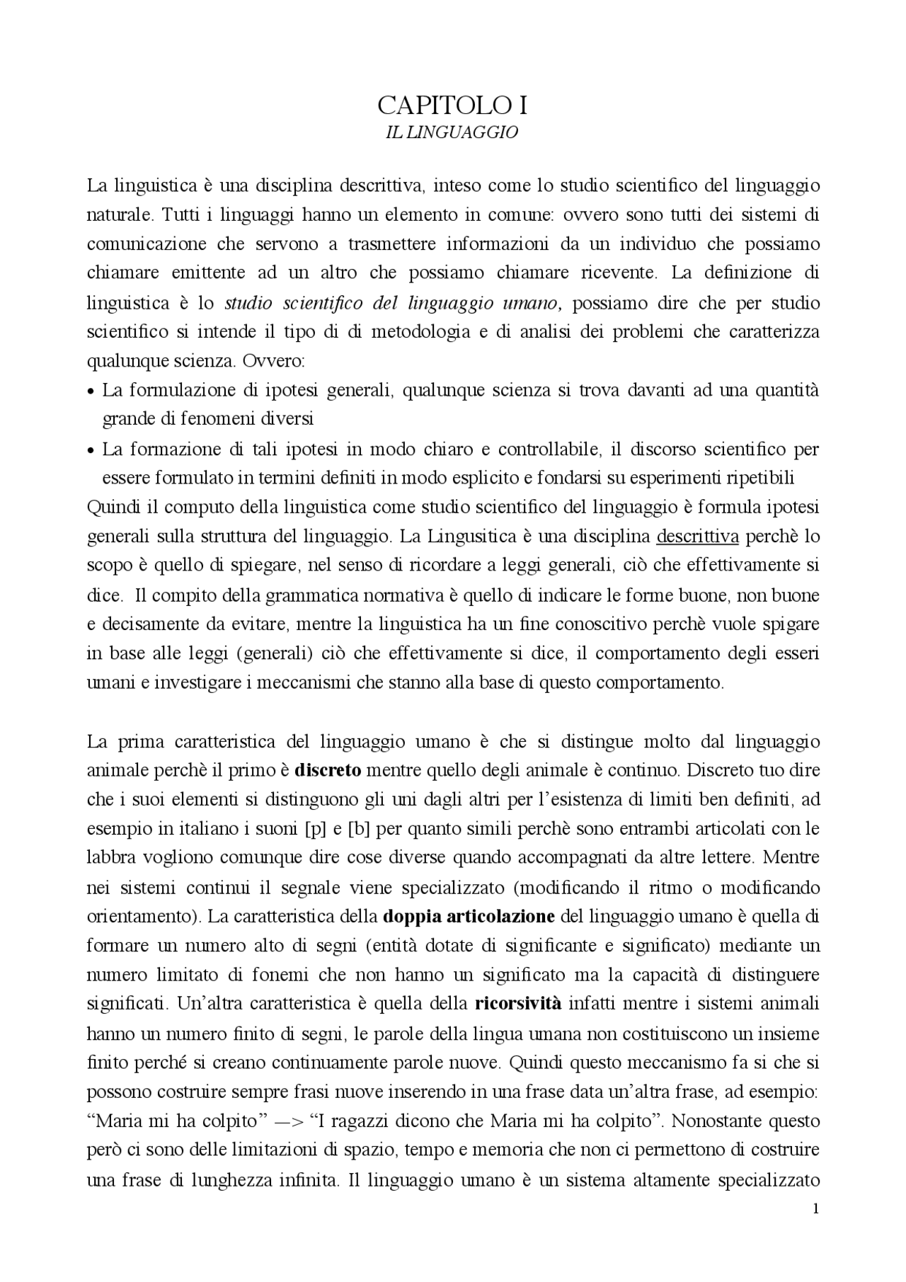 Riassunto Lingue E Linguaggi Graffi Scalise Docsity