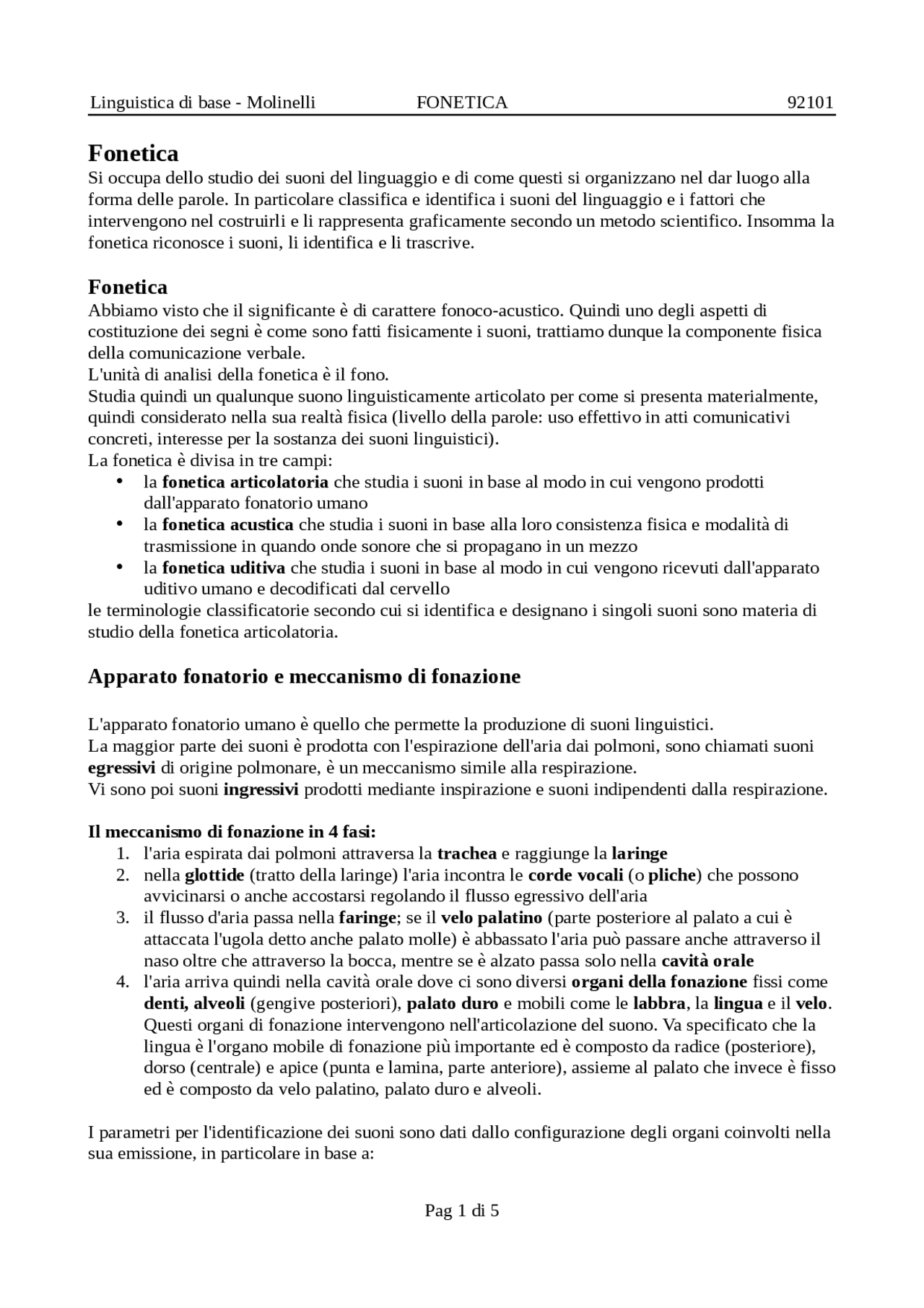 Riassunto Cap 2 Linguistica Generale Docsity