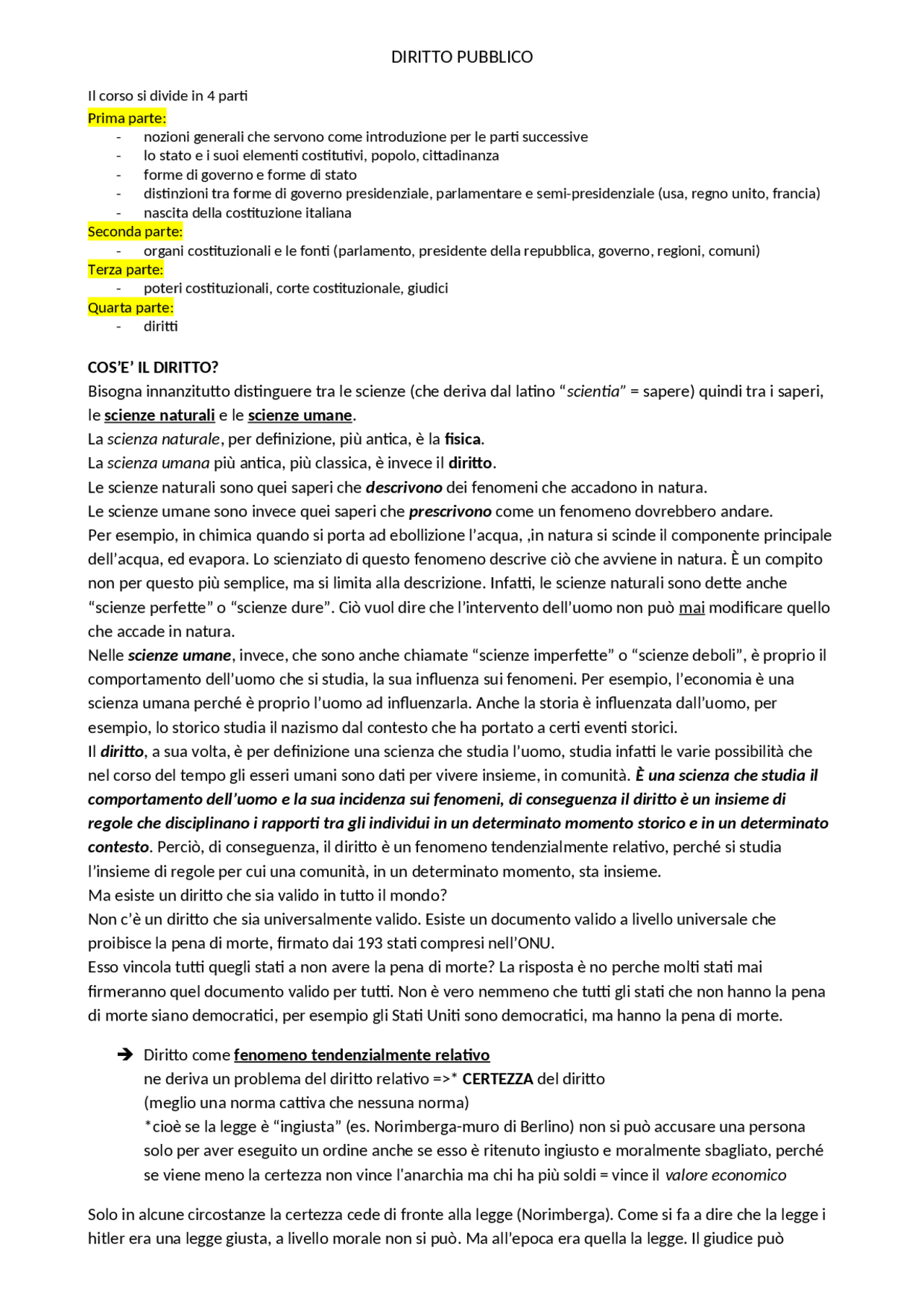 Diritto Pubblico Unimi Appunti Di Diritto Pubblico Docsity