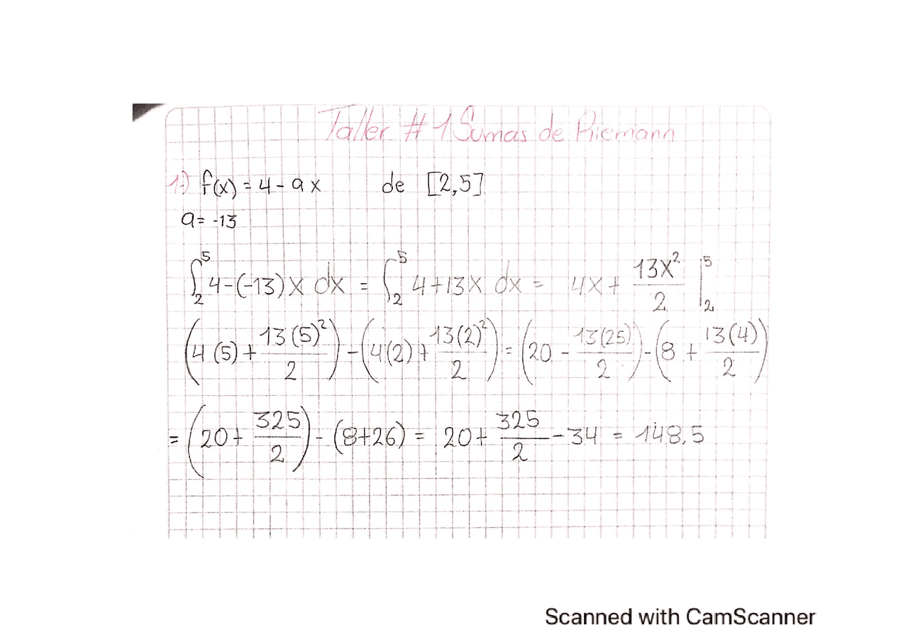 Ejercicios De Calculo Docsity