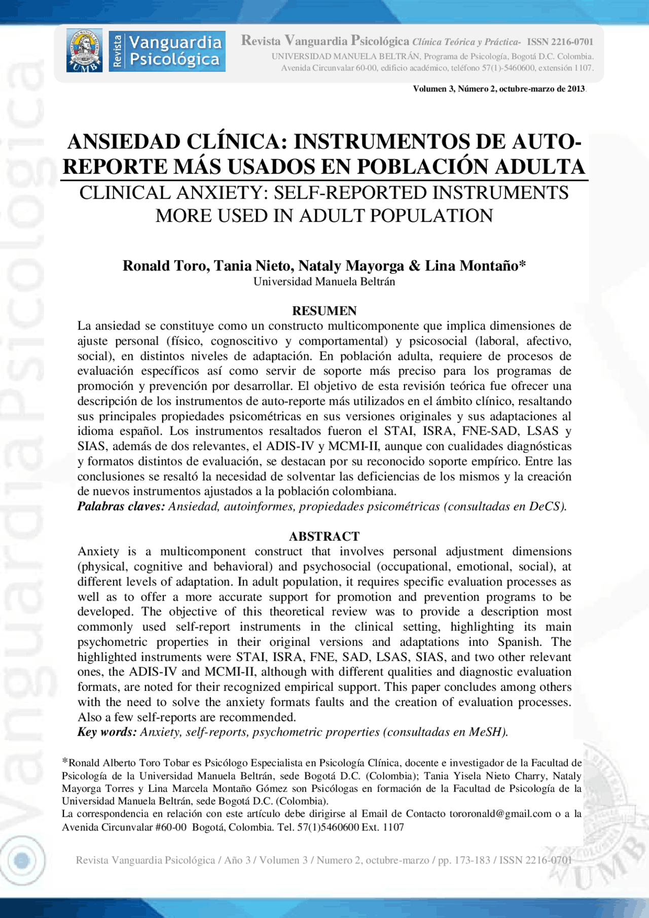 Inventario MCMI -II INVENTARIO CLÍNICO MULTIAXIAL DE MILLON-II MCMI -II ...