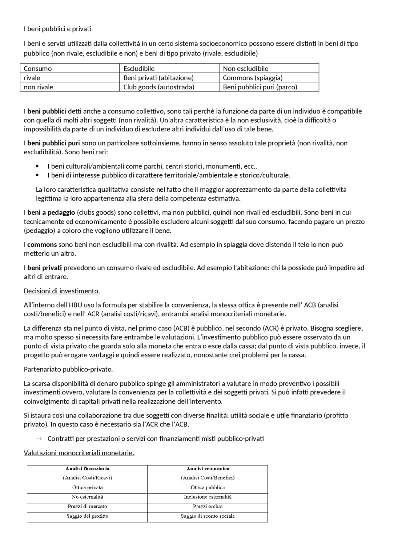 Estimo Seconda Parte Programma Docsity