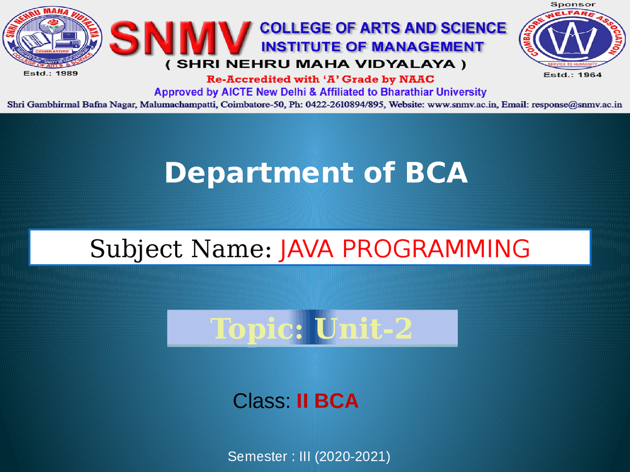 Java Programming Ppt Slides Java Programming Docsity 2410
