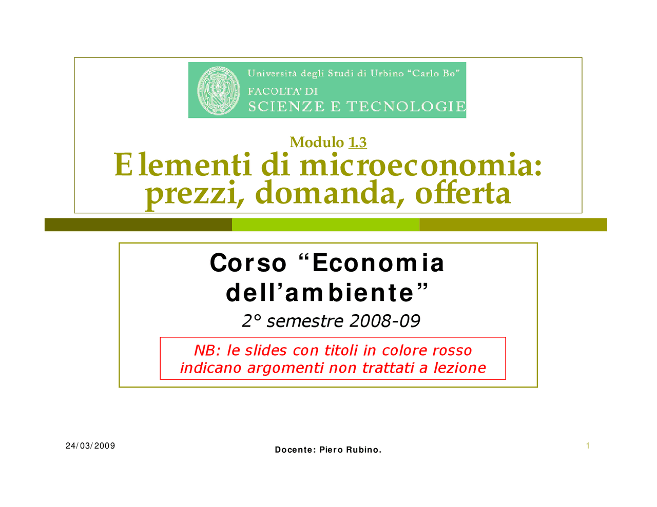 Microeconomia Spiegazione Domanda Compensata Docsity