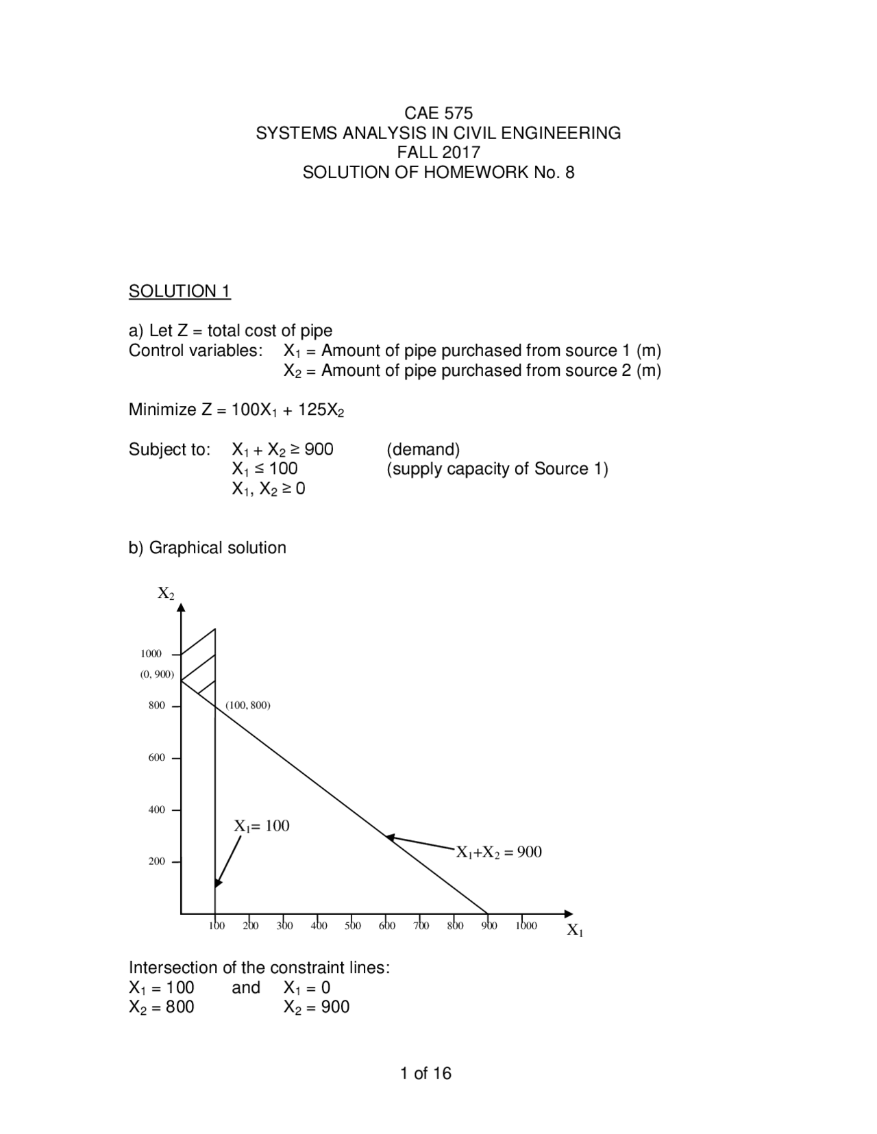 System Analysis In Civil Engineering Solutions Docsity