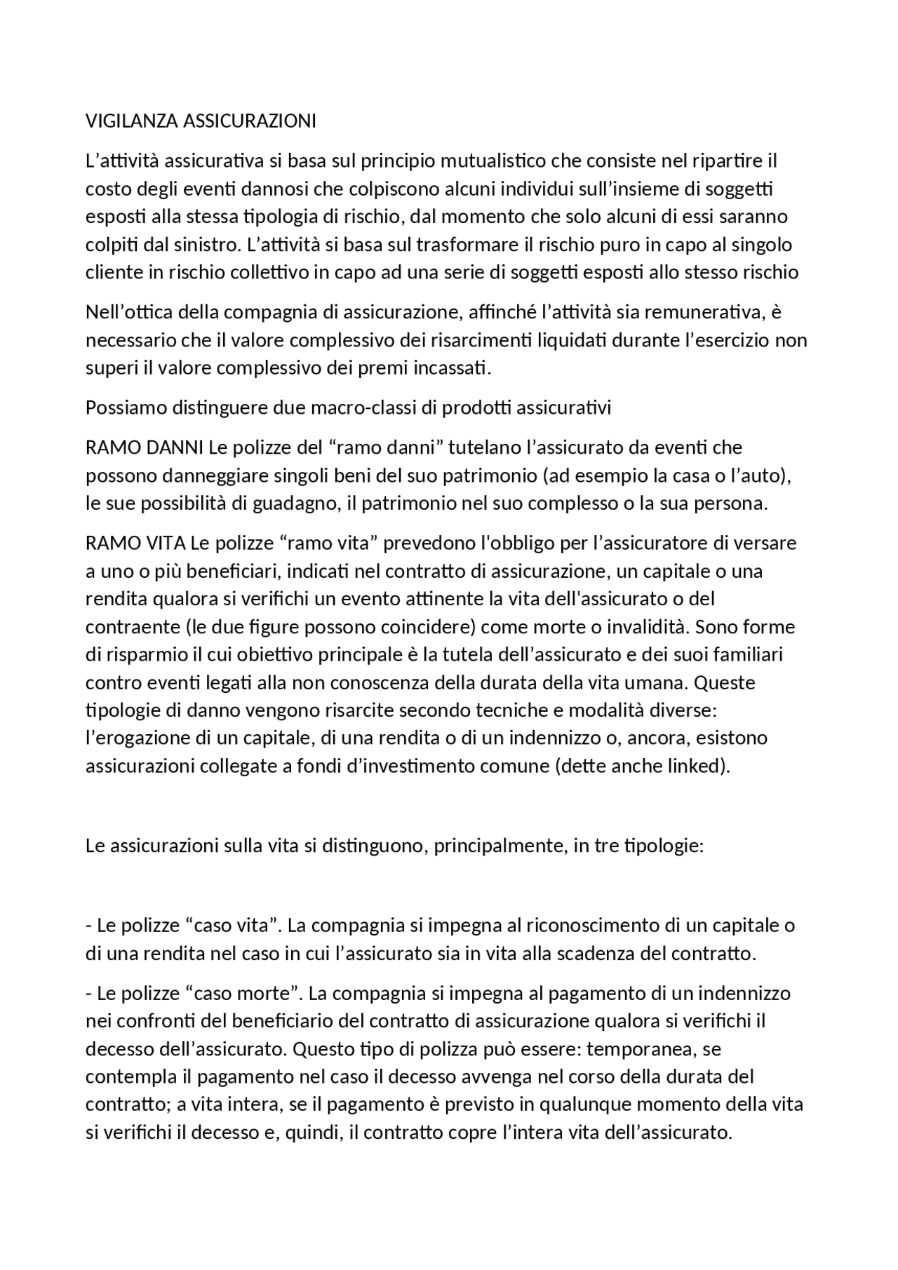 Riassunto Vigilanza E Controlli Prof Curcio 20192020 Parte Di