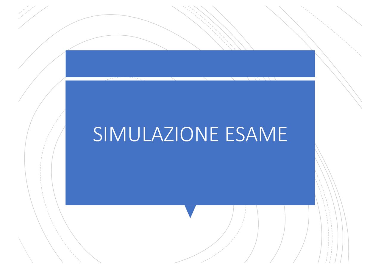 Simulazione Esame Comunicazione E Narrazione Interpersonale Docsity
