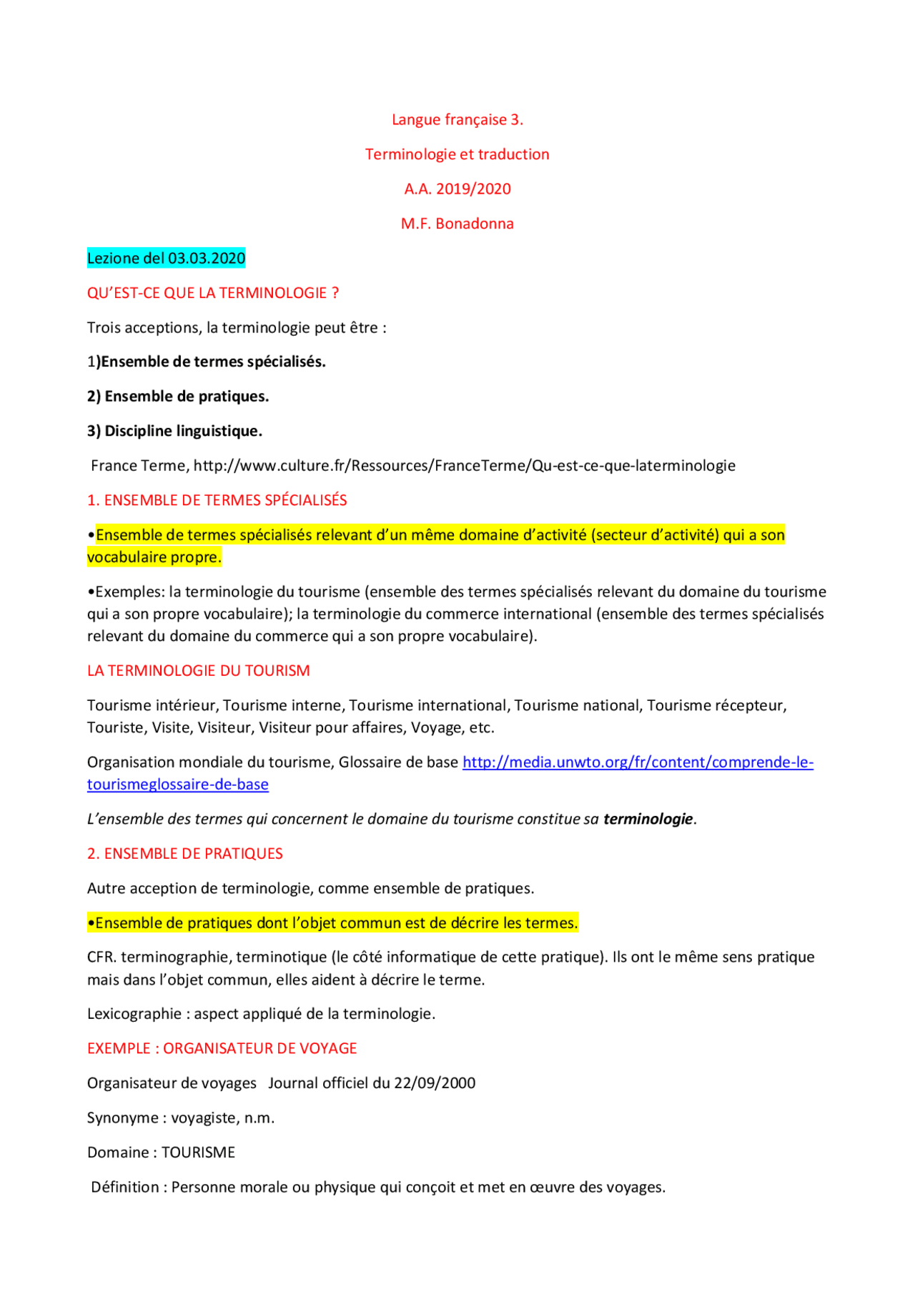 Appunti Di Lingua Francese 3 Docsity