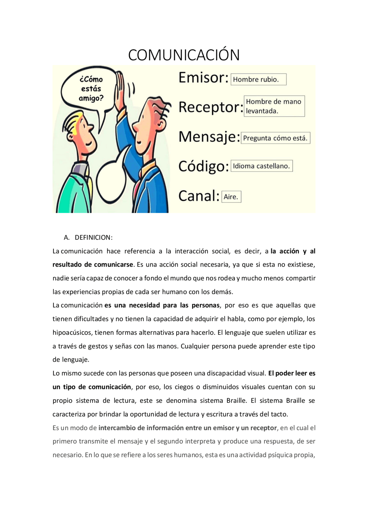 Comunicación Emisor Y Receptor