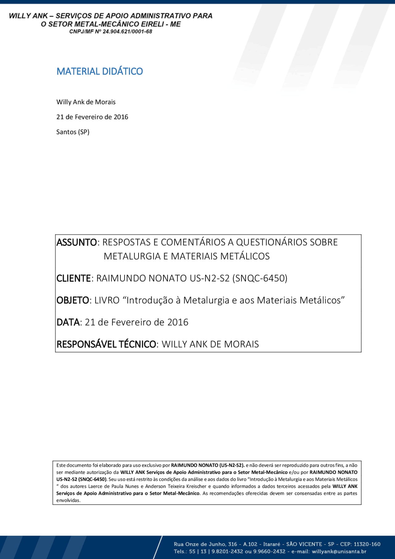 Metalurgia E Materiais Docsity