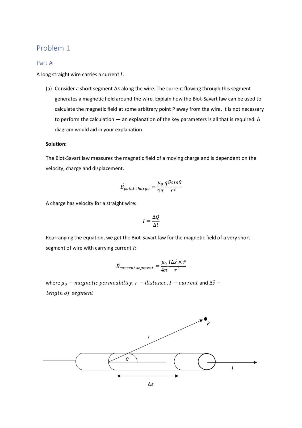 Physics homework phys1002 - Docsity