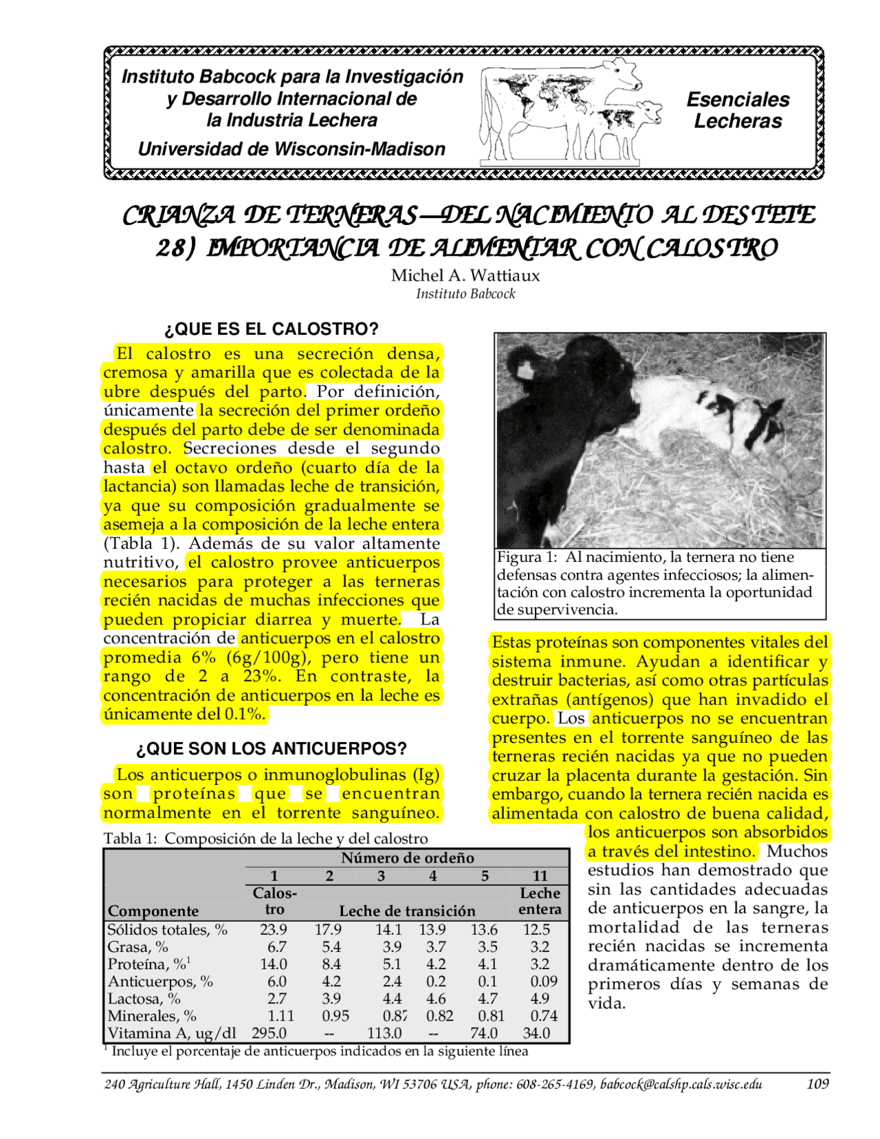 Calostro en ovninos su iimportancia y componentes - Docsity