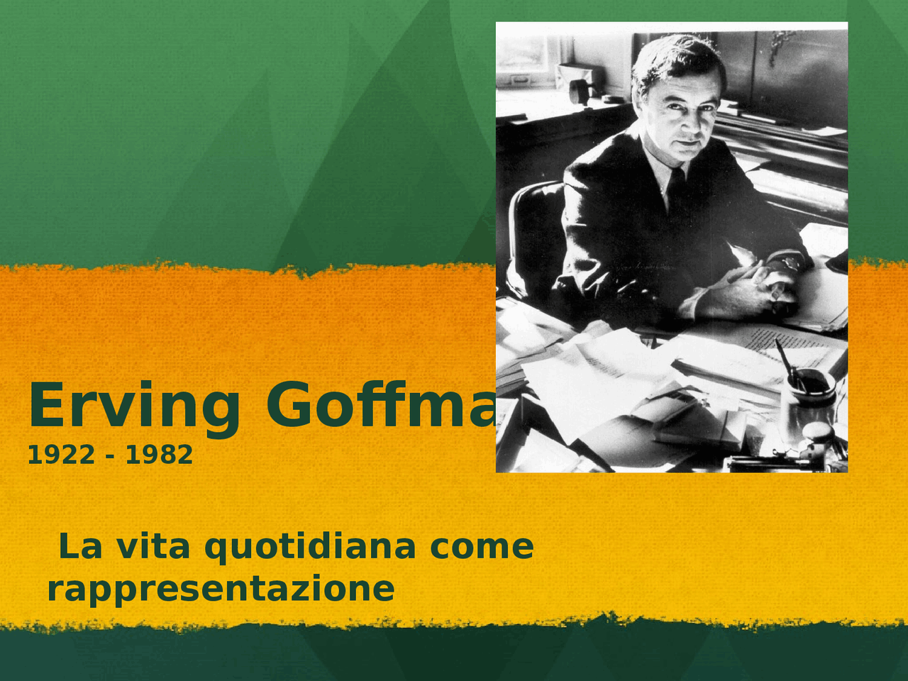 Goffman Slides Lezioni Docsity