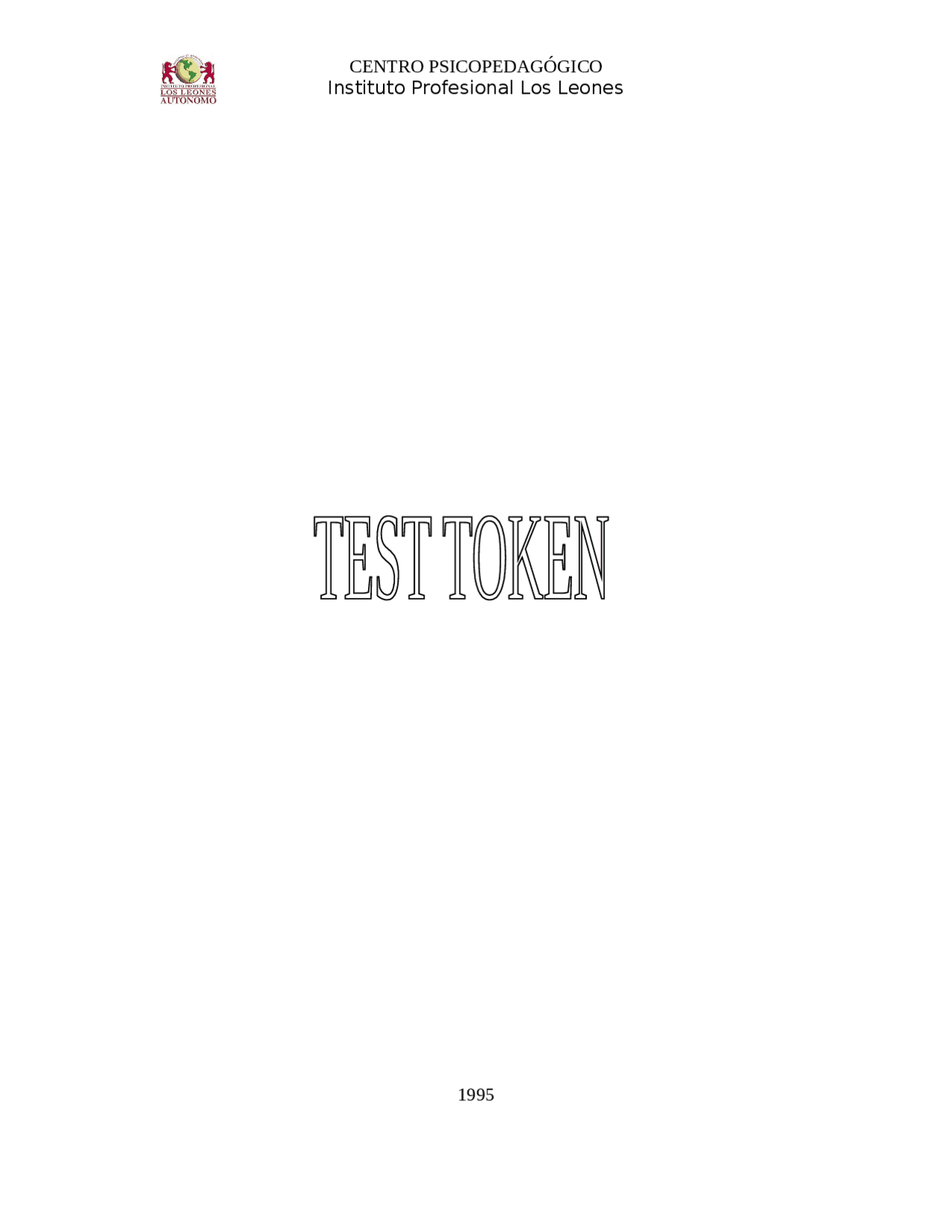 Test token test para función cognitiva | Apuntes de Psicología | Docsity