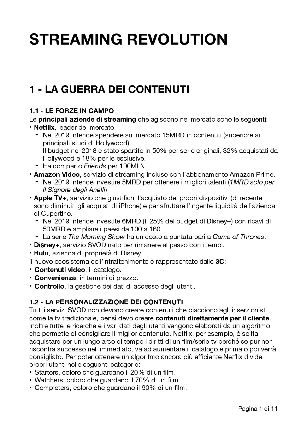 Streaming Revolution - Docsity