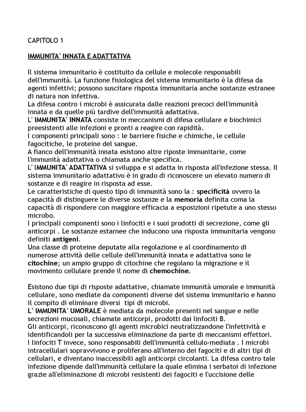 Appunti Immunologia Abbas Appunti Di Immunologia Docsity