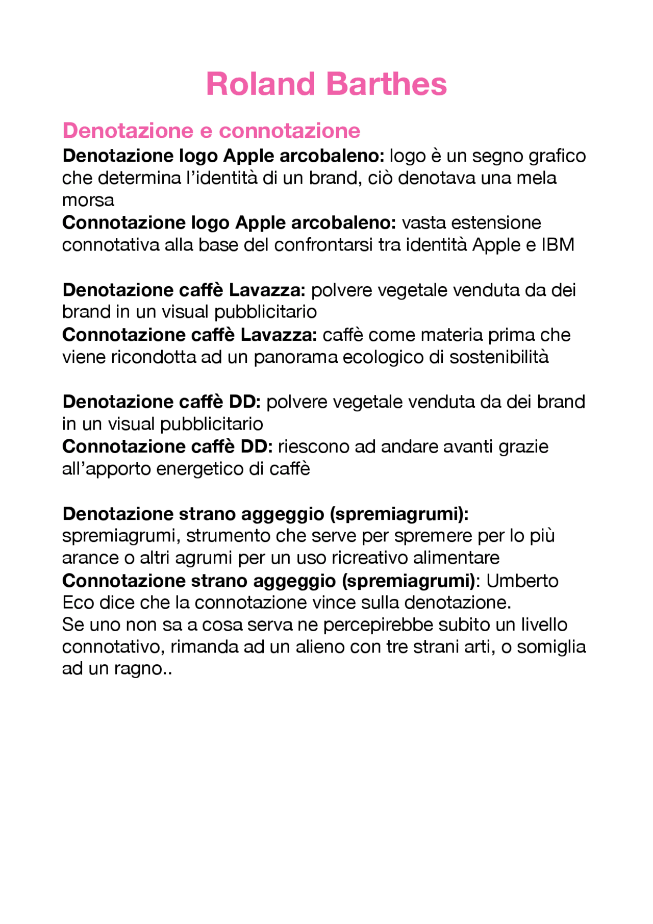 Semiotica Corso Iulm Rpci Appunti Di Semiotica Docsity