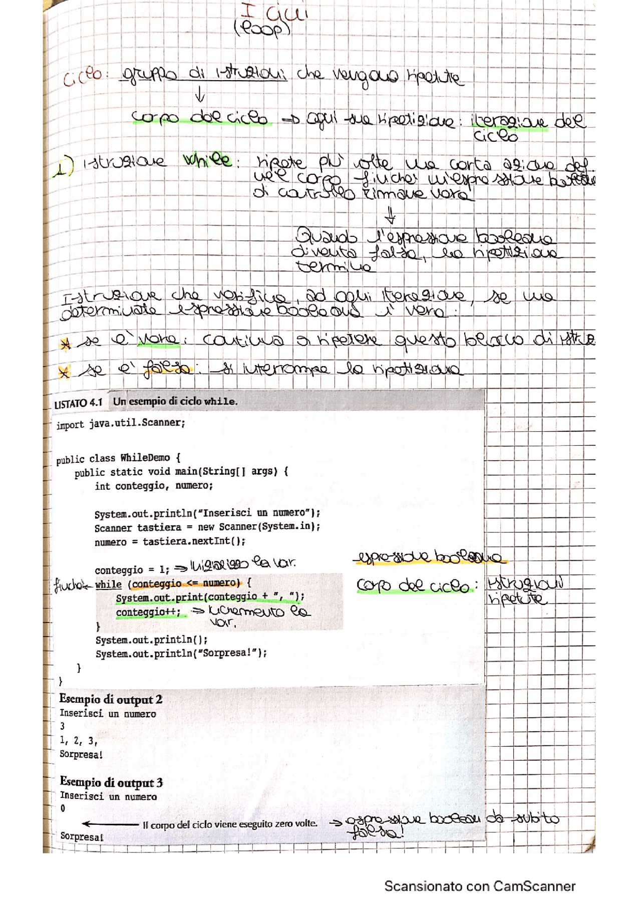 Programmazione Con Java I Cicli Docsity