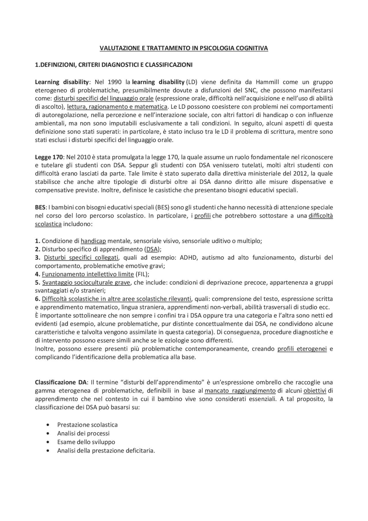 Disturbi Dellapprendimento Di Cornoldi 2019 Docsity