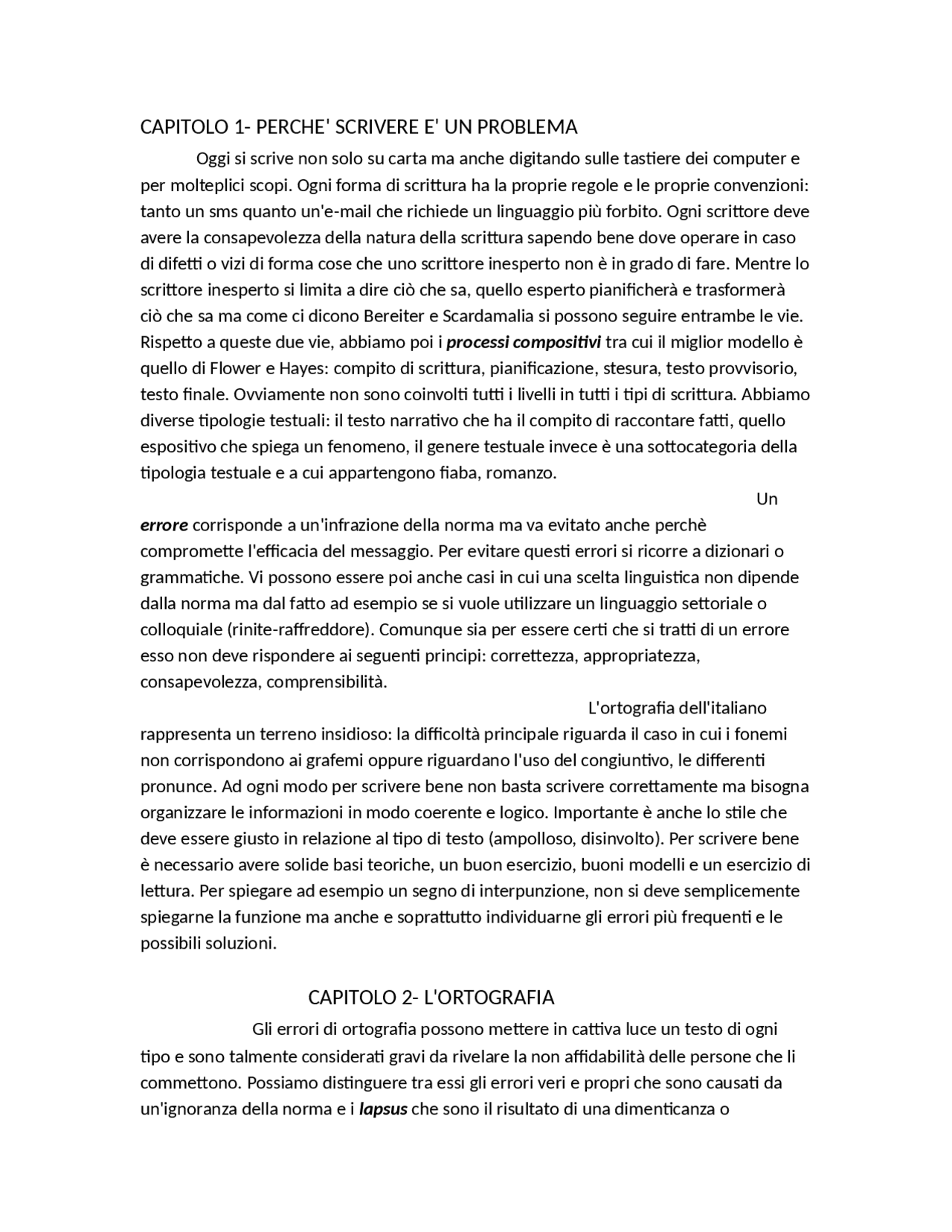 Il piacere di scrivere- Cignetti Fornara- riassunto | Schemi e mappe ...