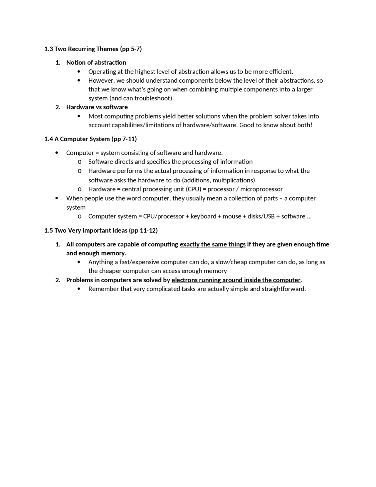 Chapter Notes Introduction To Computing Systems Docsity
