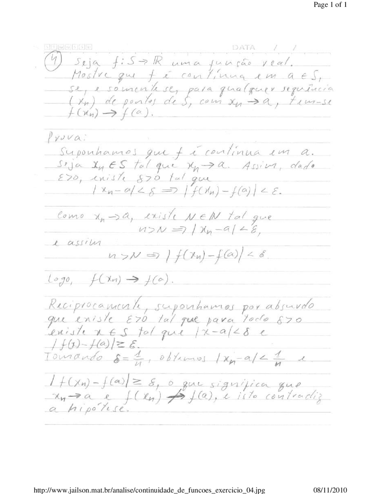 Lista De Exercícios Calculo Ii Docsity