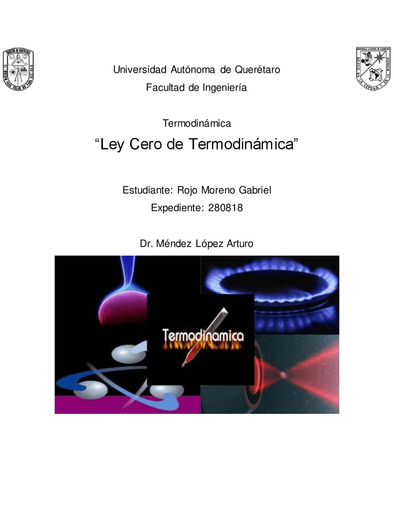 Ley Cero de Termodinámica - Docsity